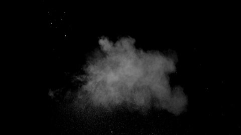Exploding Dust Effect Falling Particles Spreading Stock Footage Video ...