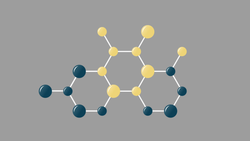 Animated Chemistry Icon. Chemical Molecule. Stock Footage Video (100% ...