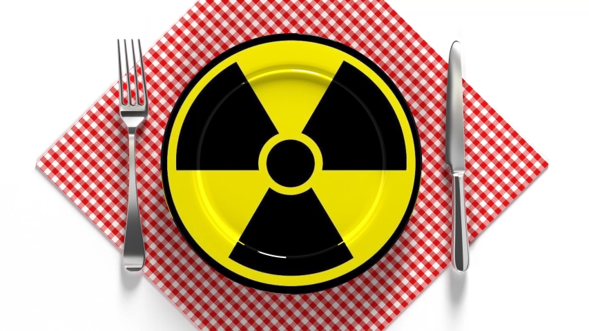 Radioactive Food. Food Contaminated with Stock Footage Video (100% ...
