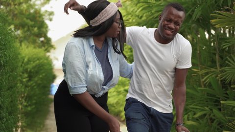 African American Man Using Walker Learn Stock Footage Video (100% ...