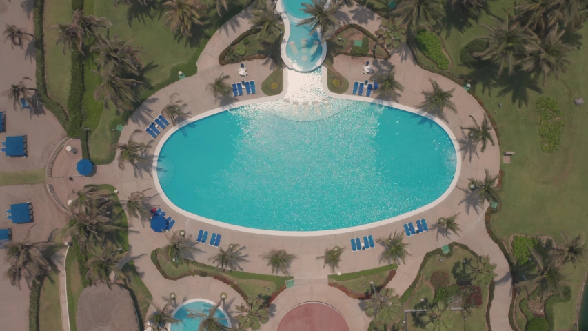 birds eye aerial view pool aqua Stock Footage Video (100% Royalty-free ...