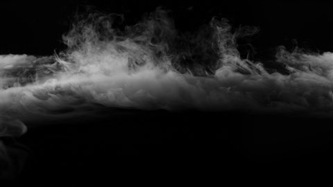 Large Wave Smoke Slowly Spreading Rising Stock Footage Video (100% ...