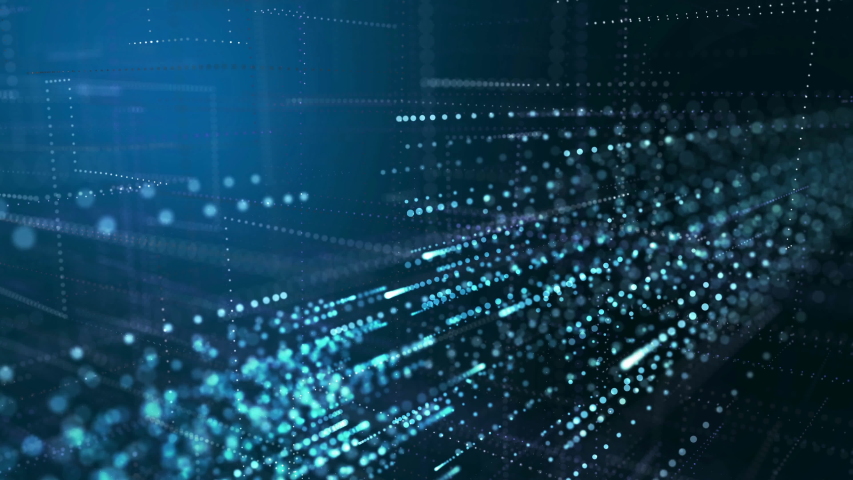 Digitally Generated Moving Dots Animation. Stock Footage Video (100% ...