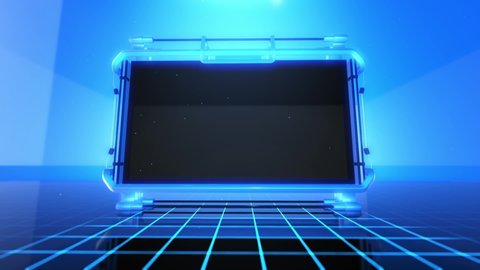 3d Animation 3d Screen Grid Background Stock Footage Video (100% ...
