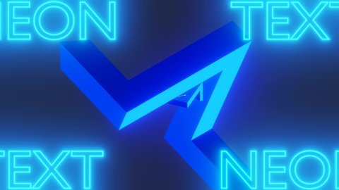 3d Animation Blue Impossible Triangles Blue Stock Footage Video (100% ...