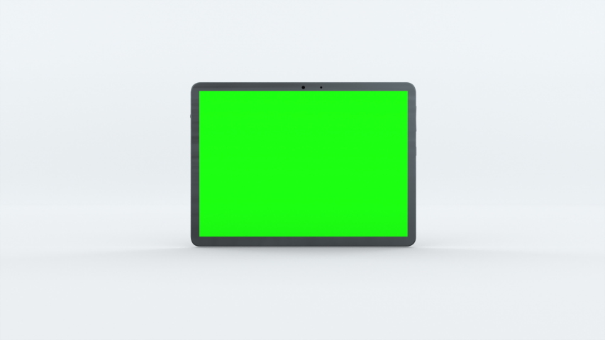 demonstration tablet green screen computer generated Stock Footage ...