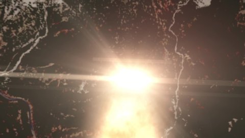 Meteor Crashes Into Earth 3d Animation Stock Footage Video (100% ...