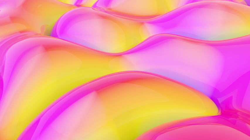 pastel liquid cartoon abstract background animation Stock Footage Video ...