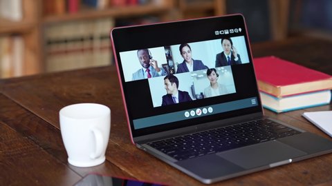 focus on computer screen diverse business Stock Footage Video (100% ...