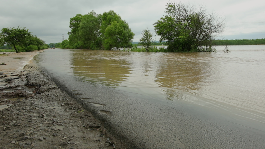 flood water hurricane flooding countryside hit Stock Footage Video (100 ...