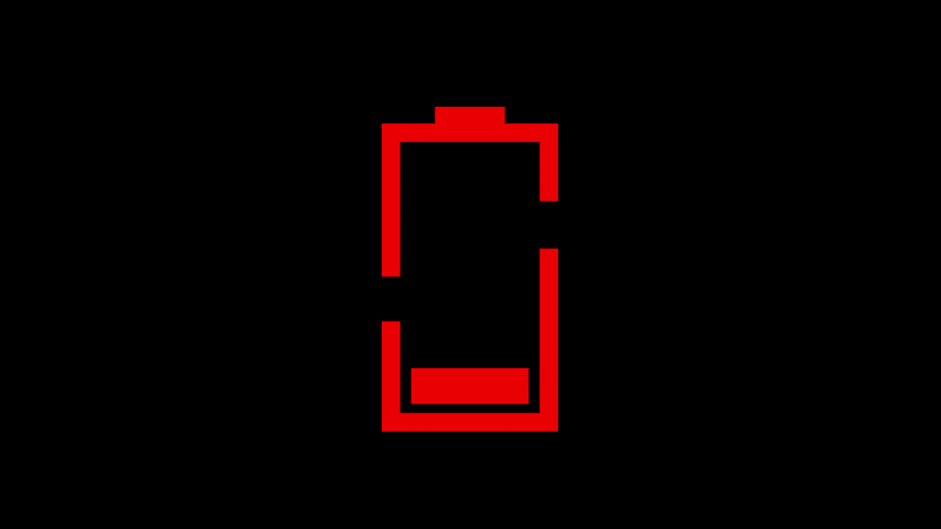 animated red low battery icon on Stock Footage Video (100% Royalty-free ...