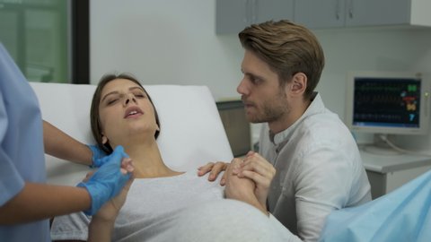 Childbirth Maternity Hospital Child Birth Emergency Stock Footage Video ...