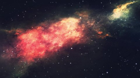 Flying Through Stars Nebula Space Space Stock Footage Video (100% ...