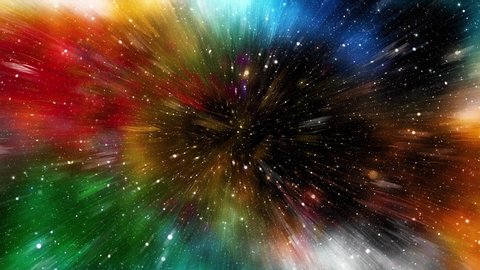 Flying Through Stars Colorfull Nebula Space Stock Footage Video (100% ...