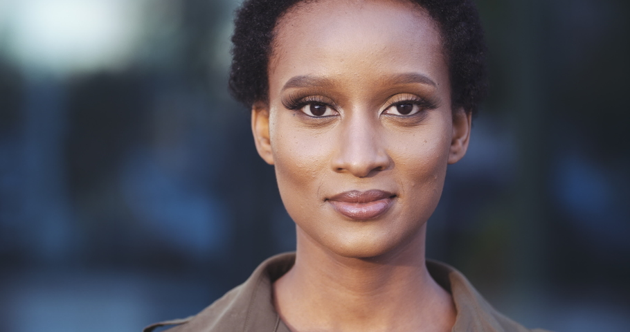 African american model with short hair Stock Video Footage - 4K and HD ...