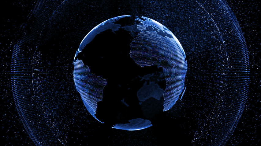 4k global business network seamless looping Stock Footage Video (100% ...