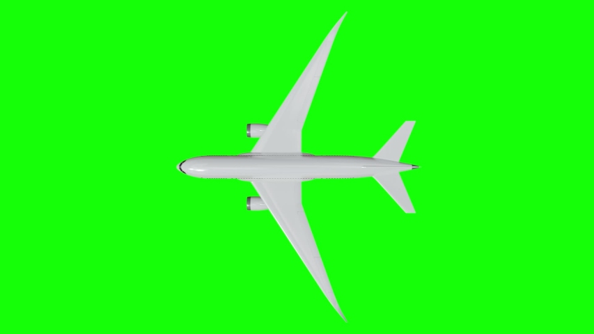 Airplane Flying On Green Screen Stock Footage Video (100% Royalty-free ...
