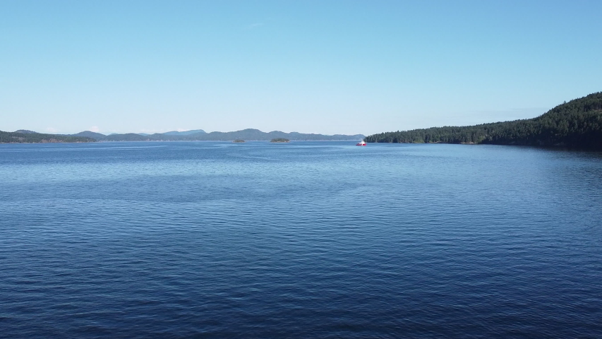 crystal clear blue river hills covered Stock Footage Video (100% ...