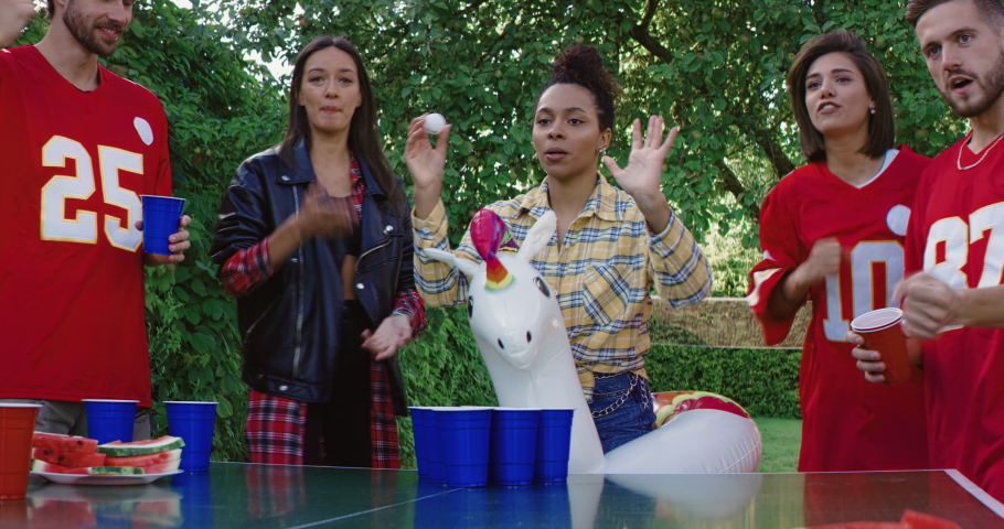 94 Playing beer pong Stock Video Footage - 4K and HD Video Clips ...