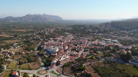 Aerial View Orba Village Alicante Spain Stock Footage Video (100% ...