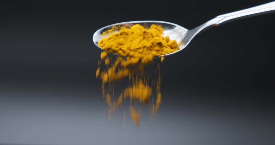 A Full Spoon of Turmeric Stock Footage Video (100% Royalty-free ...