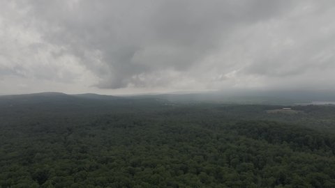 Green Valley During Cloudy Wether Rainy Stock Footage Video (100% ...
