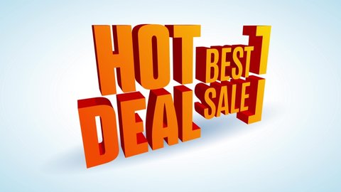 Hot Deal Best Sale Ad Written Stock Footage Video (100% Royalty-free ...