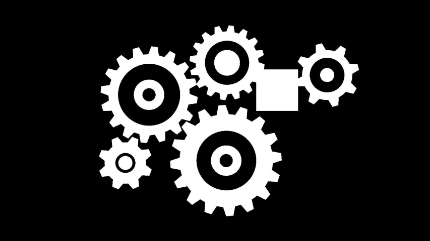 spinning gears animation transparent background setting: วิดีโอสต็อก ...