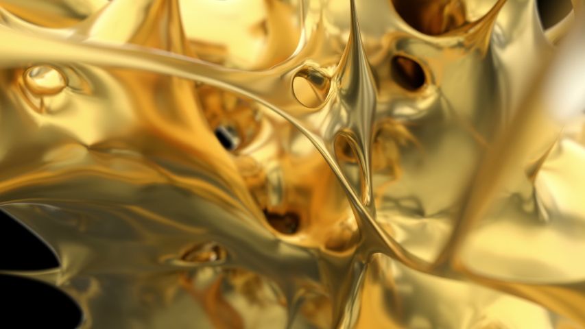 Abstract Gold Explosion. Slow Motion Stock Footage Video (100% Royalty ...
