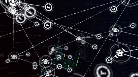 Bitcoin Wired Network Animation 4k Stock Footage Video (100% Royalty ...