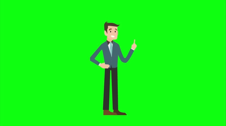 Pointing Person, Green Screen Video Stock Footage Video (100% Royalty ...