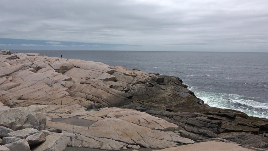 Landscape of Peggy's Cove in Halifax, Nova Scotia image - Free stock ...