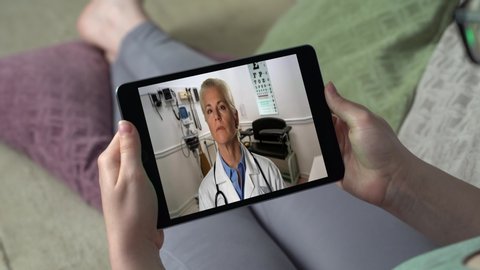 Online Videoconference On Laptop African Doctor Stock Photo 1772913713 ...