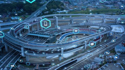 transportation technology concept intelligent transport systems Stock ...