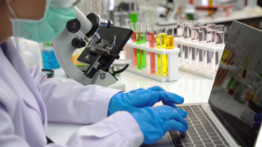 Doctor in the Laboratory with Stock Footage Video (100% Royalty-free ...