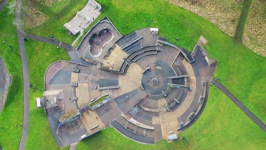 overhead aerial view hanley forest park Stock Footage Video (100% ...