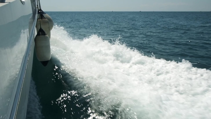 View Deck Yacht Bow Close Side Stock Footage Video (100% Royalty-free ...