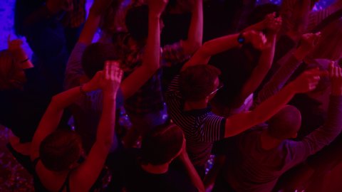 Music Festival Goers Party Their Hands Stock Footage Video (100% ...