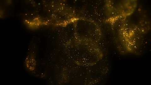 Gold Dust Waves Gold Particles Moving Stock Footage Video (100% Royalty ...