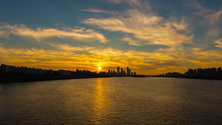 time lapse 4k during sunset capital Stock Footage Video (100% Royalty ...