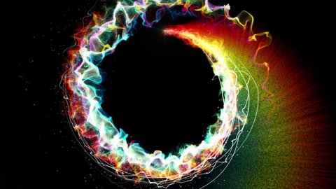 Magical Particles Ring Abstract Background Animation Stock Footage ...