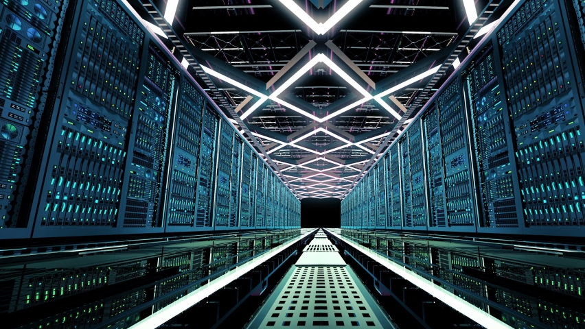 network data servers server room camera Stock Footage Video (100% ...