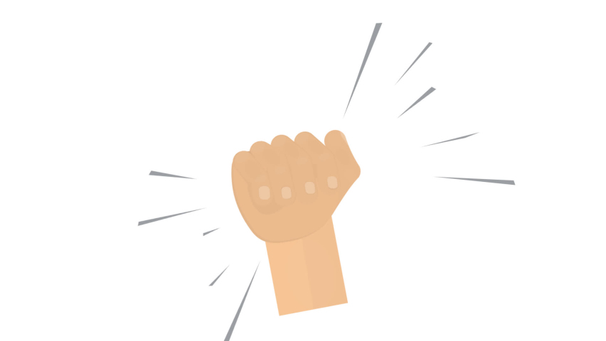banging fist animation knocking on screen Stock Footage Video (100% ...