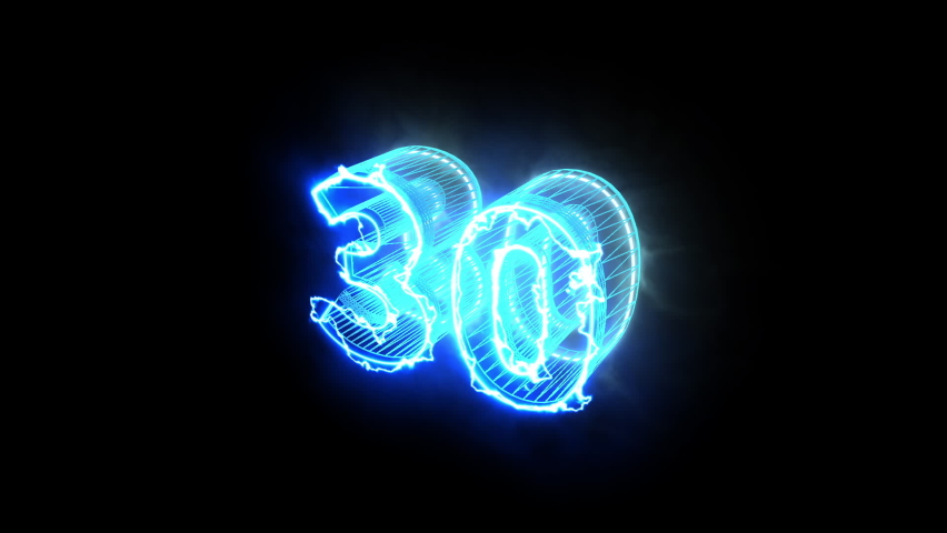30 second count down animation Stock Footage Video (100% Royalty-free ...