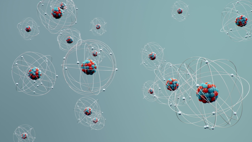 Atomic Structure Atom Smallest Level Matter Stock Footage Video 100