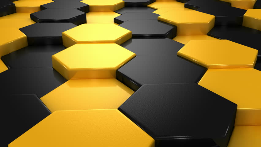 yellow black blocks animation abstract background Stock Footage Video ...