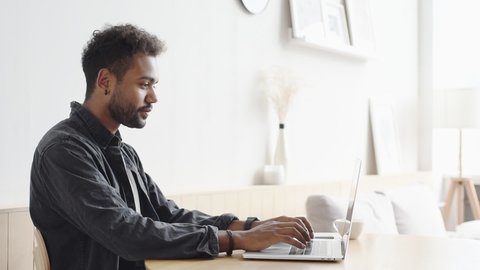 Handsome Young Man Using Laptop Computer Stock Photo 1349607431 ...
