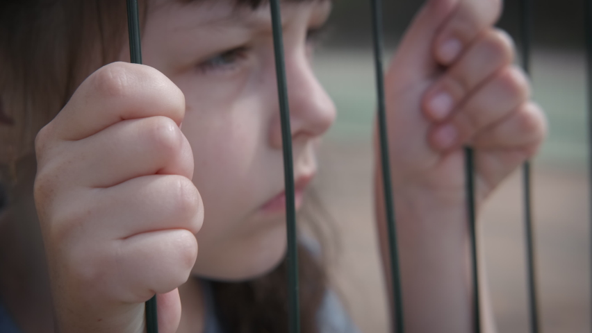 sad-girl-behind-the-fence image - Free stock photo - Public Domain ...