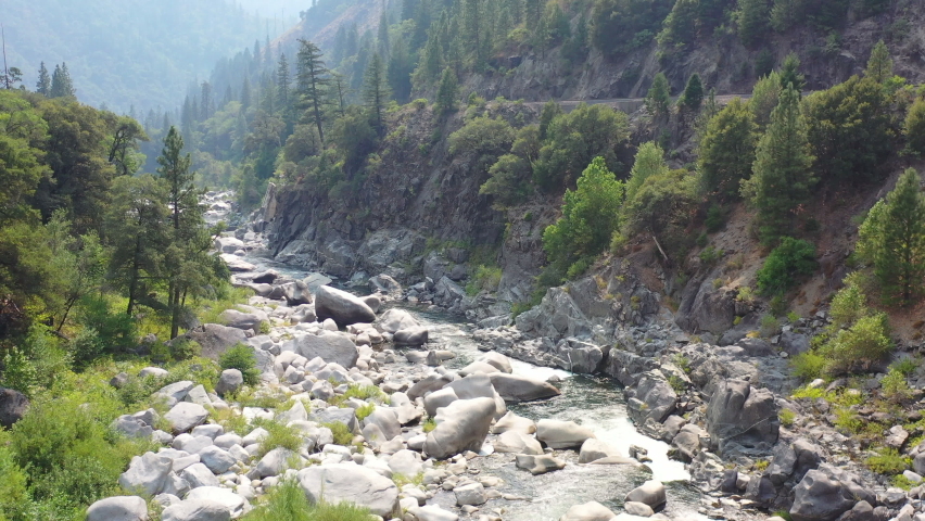 beautiful feather river flows through scenic Stock Footage Video (100% ...