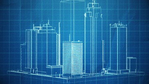 Animation Blueprint House Plan Stock Footage Video (100% Royalty-free ...